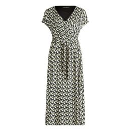 Betty Barclay Jerseykleid mit V-Ausschnitt in Dark Blue/Green | Gr.: 48