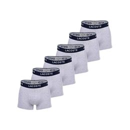 Lacoste Boxershort 6er Pack in Grau | Gr.: S