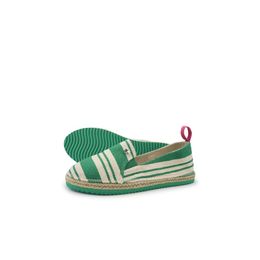 flip*flop Flip Flop Espadrilles "espadrille*striped" in SmaragdgrÃ¼n | Gr.: 39