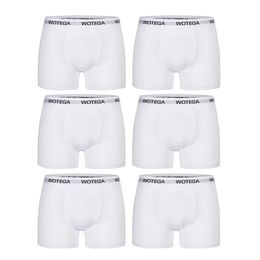 WOTEGA 6er-Set: Boxershorts Joe in Wei&szlig; | Gr.: S