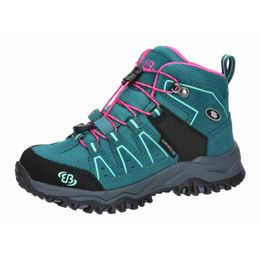 Br&uuml;tting Outdoorschuh BR&Uuml;TTING "Outdoorstiefel Mount Pinos High Kids", Kinder, Gr. 25, gr&uuml;n, Veloursleder, Schuhe Outdoorschuh