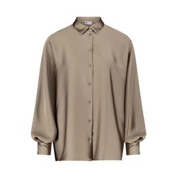 Vera Mont Satin-Bluse mit Kragen in Turf | Gr.: 36