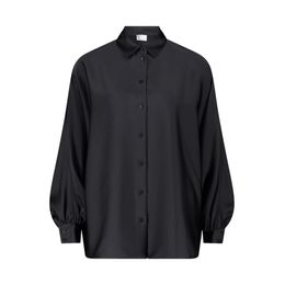 Vera Mont Satin-Bluse mit Kragen in Schwarz | Gr.: 36