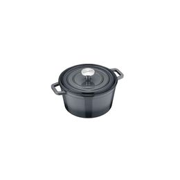 Berndes Bräter/Kochtopf rund, Gusseisen- b.iron in schwarz/grau | Gr.: 20 cm