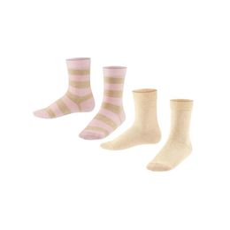 Falke Socken 2er Pack in Rosa/Beige | Gr.: 35-38