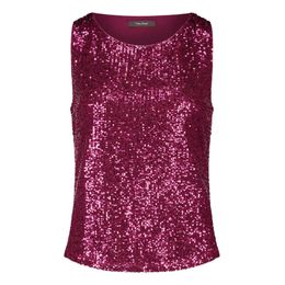 Vera Mont Pailletten-Top ohne Arm in Sweet Berry | Gr.: 44