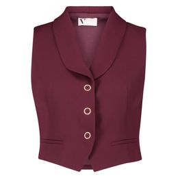 Vera Mont Sommerweste mit Kragen in Deep Dahlia | Gr.: 40