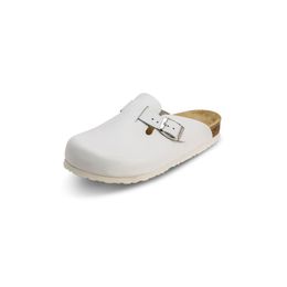 vitaform Vollrindleder Clogs in wei&szlig; | Gr.: 38