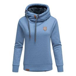 REPUBLIX Kapuzenpullover AMELIA in Blau Melange | Gr.: M