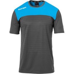 Kempa Fahrradshirt "Emotion 2.0" in Anthrazit/ Hellblau | Gr.: XXL