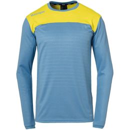 Kempa Longsleeve "Emotion 2.0" in Hellblau/ Gelb | Gr.: M