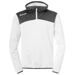 Kempa Hoodie "Emotion 2.0" in Wei&szlig;/ Anthrazit | Gr.: 116