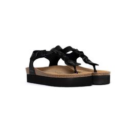 BACKSUN Zehentrenner "Ancone" in Schwarz - 51% | Gr&ouml;&szlig;e 37 | Damen-sandalen