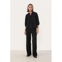 PART TWO Langarm-Bluse GimaliePW Gerade Passform in Black | Gr.: 38