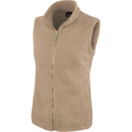 Normani Outdoor Sports Damen Fleeceweste Kiamika in Beige | Gr.: 4XL