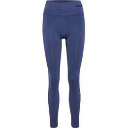 Hummel Leggings Hmltif Multisport Damen in BLUE INDIGO | Gr.: S