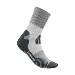 Bauerfeind Sports Trail Run Mid Cut Socks Bekleidung Damen grau
