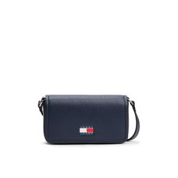 Tommy Jeans Damen Umh&auml;ngetasche "TJW MUST FLAP CROSSOVER", blau, Lederimitat, Taschen, Damen Schultertasche, Minibag mit Tommy-Schmuckemblem