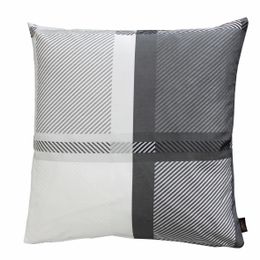 Dekokissen Apelt, B:49cm L:49cm, grau, Polyester, Dekokissen_Sitzkissen_Kissenh&uuml;llen, "Nalon", Kissenh&uuml;lle ohne F&uuml;llung, 1 St&uuml;ck
