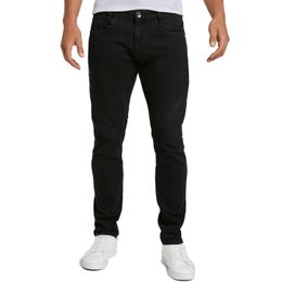 Tom Tailor Damen Slim-fit-Jeans "TROY", schwarz, Gr. 36, Denim/Jeans, Obermaterial: 99% Baumwolle, 1% Elasthan, Jeans, unifarben