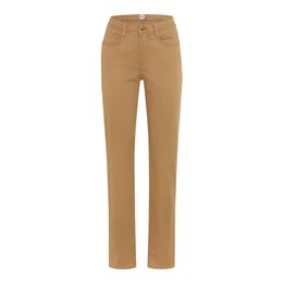 Brax Damen 5-Pocket-Hose "Style CAROLA", beige, Gr. 92, Web, 40% Lyocell, 28% Modal, 17% Baumwolle, 12% Elastomultiester, 3% Elasthan, Hosen