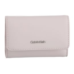 Calvin Klein Damen Geldbörse "CK MUST SMALL TRIFOLD W/ZIP", lila, Lederimitat, unifarben, Kleinlederwaren, Damen Geldbeutel, Portemonnaie mit