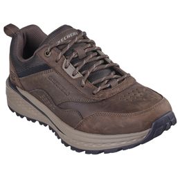 Skechers Herren Sneaker "SLADE ULTRA-PERALTO", Gr. 41, braun, Leder, Schuhe, Freizeitschuh, Schnürschuh mit bequemer Goga Mat Arch Technologie