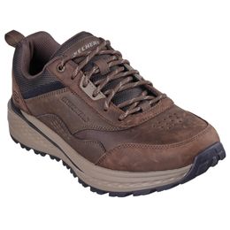 Skechers Herren Sneaker "SLADE ULTRA-PERALTO", Gr. 45, braun, Leder, Schuhe, Freizeitschuh, Schnürschuh mit bequemer Goga Mat Arch Technologie