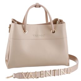 Valentino Handbags VALENTINO BAGS Damen Henkeltasche "ALEXIA", beige, Polyurethan (PU), Taschen, Umhängetasche Schultertasche mit goldfarbenen Details