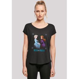 F4NT4STIC Damen T-Shirt "Disney Frozen 2 Elsa And Anna Seek The Truth", schwarz, Gr. XL, Obermaterial: 100% Baumwolle, Shirts, Print
