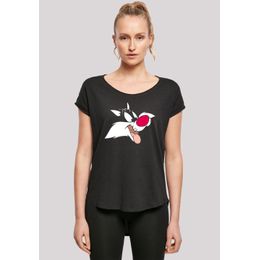 F4NT4STIC Damen T-Shirt "Looney Tunes Sylvester'", schwarz, Gr. XS, Obermaterial: 100% Baumwolle, Shirts, Print