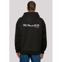 F4NT4STIC Herren Kapuzenpullover "Hollywood blvd OVERSIZE HOODIE", schwarz, Gr. L, Obermaterial: 100% Baumwolle, Pullover, Print