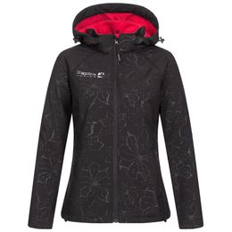 DEPROC Active Damen Softshelljacke "ISLAY PEAK WOMEN", schwarz, Gr. 54, 96% Polyester; 4% Elasthan, Jacken, auch in Gro&szlig;en Gr&ouml;&szlig;en erh&auml;ltlich
