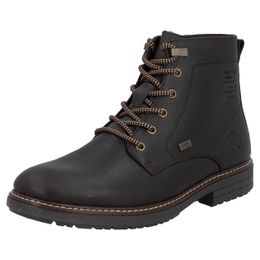 Rieker Herren Winterstiefelette, Gr. 40, braun, Nubukleder, Schuhe, mit wasserabweisender TEX-Ausstattung