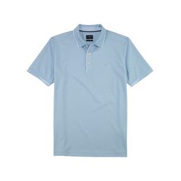 OLYMP Herren Poloshirt "OLYMP Wirk Casual - Polo", blau, Gr. L, Jersey, Obermaterial: 51% Baumwolle, 49% Polyester, Shirts