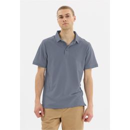 CRUZ Herren Langarm-Poloshirt "Harrold M", blau, Gr. XL, unifarben, 96% Baumwolle, 4% Elasthan, Shirts, im klassischen und vielseitigen Look