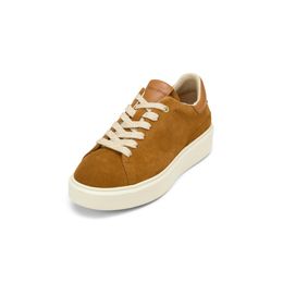 Marc O'Polo MARC O'POLO Damen Sneaker "aus softem Veloursleder", Gr. 41, braun, Obermaterial: 100% Leder (Rind), unifarben, Schuhe