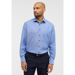Eterna Herren Langarmhemd "COMFORT FIT", blau, Gr. 46, 100% Baumwolle, Hemden, NON IRON (b&uuml;gelfrei)