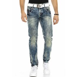 Cipo & Baxx CIPO & BAXX Herren 5-Pocket-Jeans, blau, Gr. 40, Denim/Jeans, Obermaterial: 100% Baumwolle, Jeans