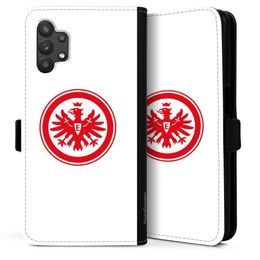 DeinDesign Galaxy A32 5G Handy Klapph&uuml;lle Handyh&uuml;lle aus Kunst Leder schwarz Flip Case Eintracht Frankfurt Sge Official Licensed Product Sideflip mit langer 