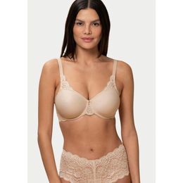 Triumph Damen Minimizer-BH "Amourette 300 W01", Gr. 95, beige, Microtouch, Obermaterial: 79% Polyamid, 16% Elasthan (LYCRA), 5% Viskose, unifarben,