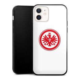 DeinDesign iPhone 12 Handy Slim Case extra d&uuml;nn Silikon Handyh&uuml;lle schwarz H&uuml;lle Eintracht Frankfurt Sge Official Licensed Product Silikon Slim Case