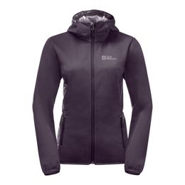 Jack Wolfskin Damen Softshelljacke "WINDHAIN HOODY W", lila, Gr. XS, Hauptmaterial: 100% Polyester, Jacken