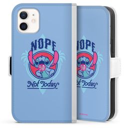 DeinDesign iPhone 12 mini Handy Klapph&uuml;lle Handyh&uuml;lle aus Kunst Leder wei&szlig; Flip Case Disney Sayings Lilo & Stitch Sideflip mit Lasche
