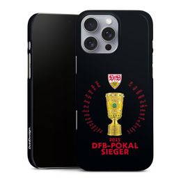 DeinDesign iPhone 16 Pro Max Handy Premium Case Smartphone Handyh&uuml;lle Schutzh&uuml;lle gl&auml;nzend Trophy Official Licensed Product Vfb Stuttgart Premium Case