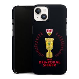 DeinDesign iPhone 14 Handy Premium Case Smartphone Handyh&uuml;lle Schutzh&uuml;lle matt Trophy Official Licensed Product Vfb Stuttgart Premium Case