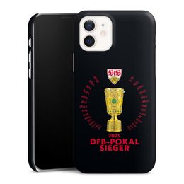 DeinDesign iPhone 12 Handy Premium Case Smartphone Handyh&uuml;lle Schutzh&uuml;lle matt Trophy Official Licensed Product Vfb Stuttgart Premium Case