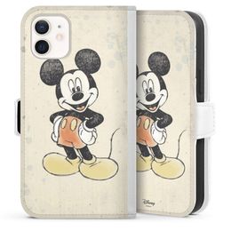 DeinDesign iPhone 12 mini Handy Klapph&uuml;lle Handyh&uuml;lle aus Kunst Leder wei&szlig; Flip Case Water Colour Official Licensed Product Sideflip mit Lasche