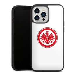DeinDesign iPhone 13 Pro Max Handy Premium Silikon H&uuml;lle Handyh&uuml;lle schwarz Case Official Licensed Product Sge Eintracht Frankfurt Silikon Premium Case