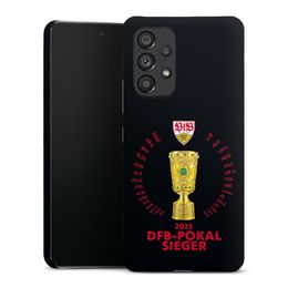 DeinDesign Galaxy A53 5G Handy Premium Case Smartphone Handyh&uuml;lle Schutzh&uuml;lle matt Vfb Stuttgart Trophy Official Licensed Product Premium Case